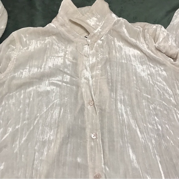 L'AGENCE | Tops | Lagence Long Sleeve Blouse In Ivory Size Xst ...